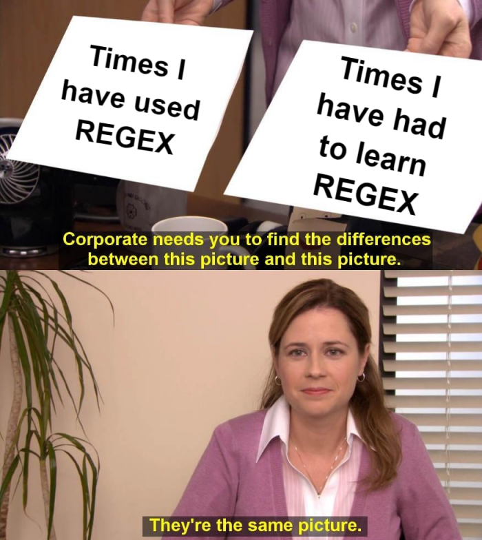 Times I Have Used REGEX